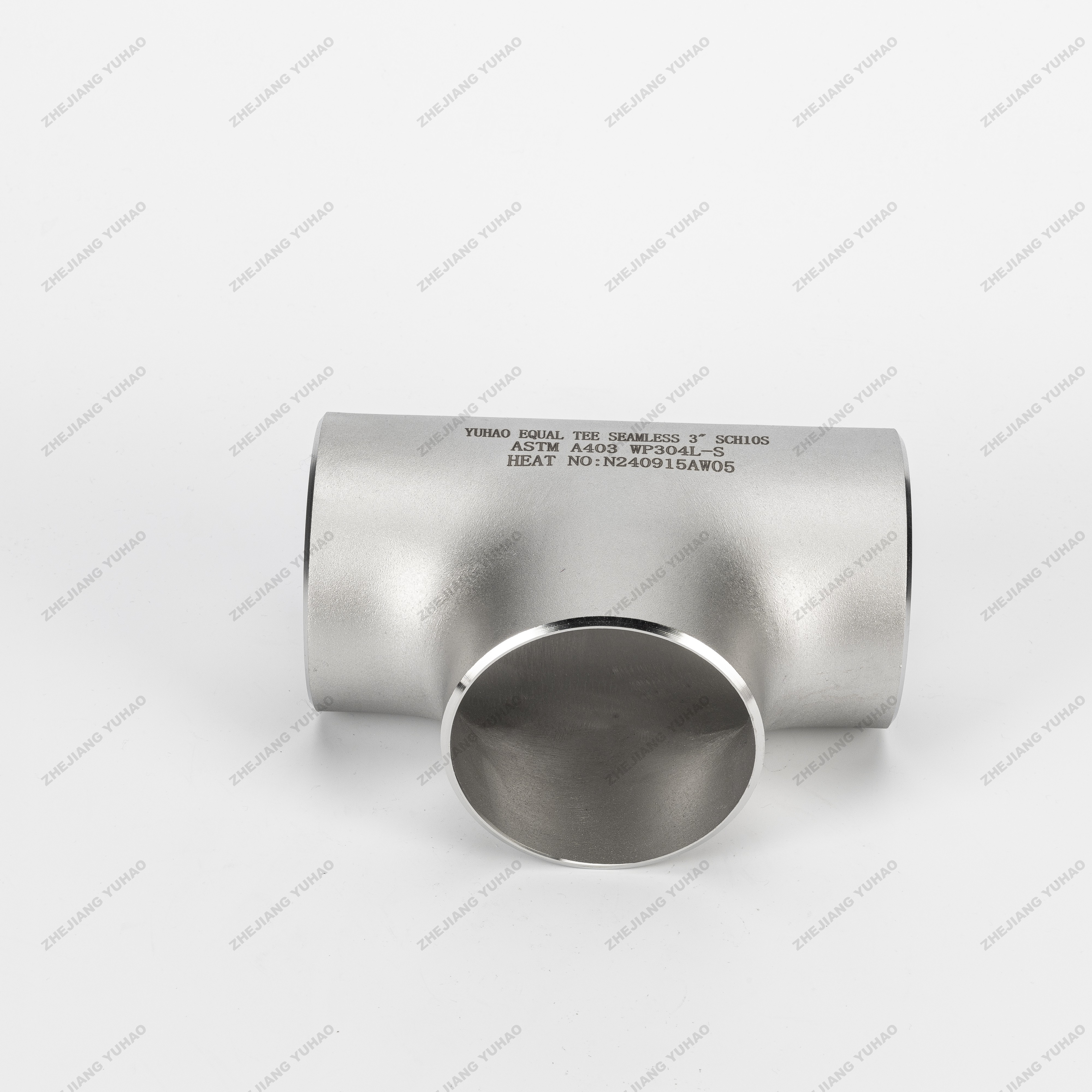 SCH20s-SCH160s Stainless Steel Butt Welded Pipe Fittings SS Equal Tee